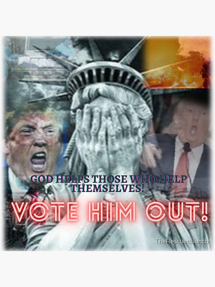 "Lady Liberty crying -Trump screaming-Lord help us!" Sticker for Sale ...