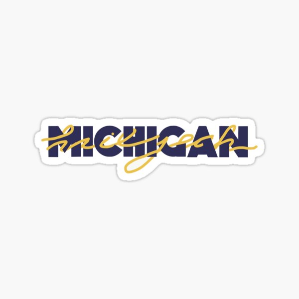 "University of Michigan Hail Yeah" Sticker for Sale by jmstraky | Redbubble