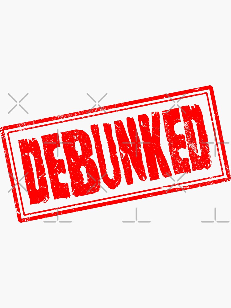 "Debunked (Vintage Retro Stamp)" Sticker for Sale by SassyClassyMe ...
