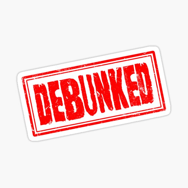 "Debunked (Vintage Retro Stamp)" Sticker for Sale by SassyClassyMe ...