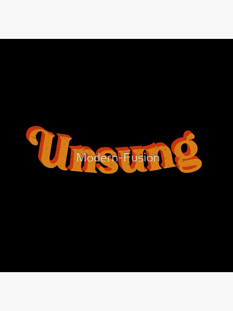 "Unsung Retro" Sticker for Sale by Modern-Fusion | Redbubble