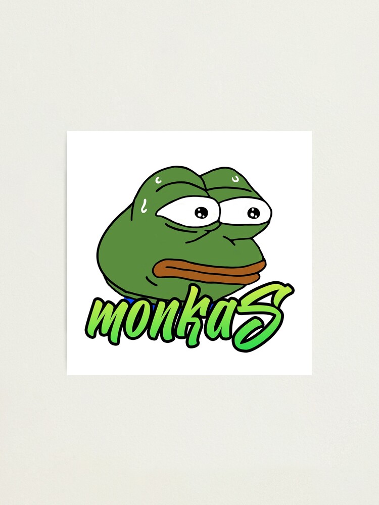Impression photo « Émoticône MonkaS Twitch Pepe Frog », par therustyart ...