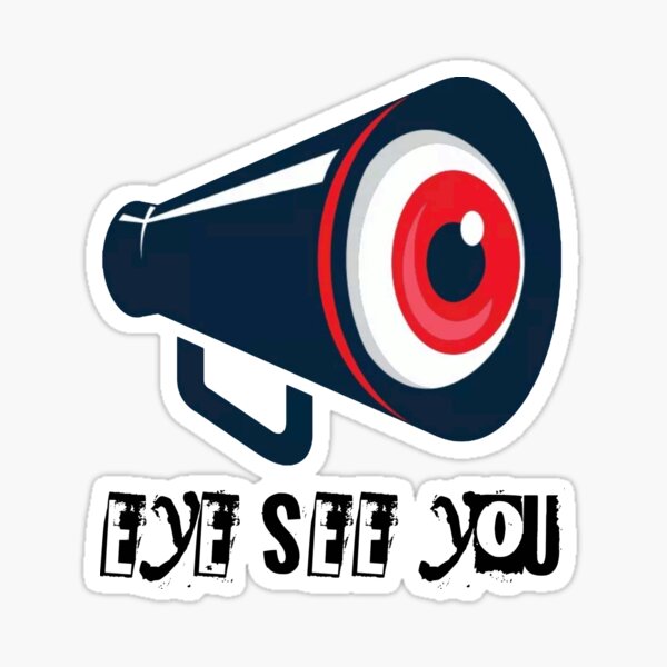 "Eye see you" Sticker for Sale by DorranLivan | Redbubble
