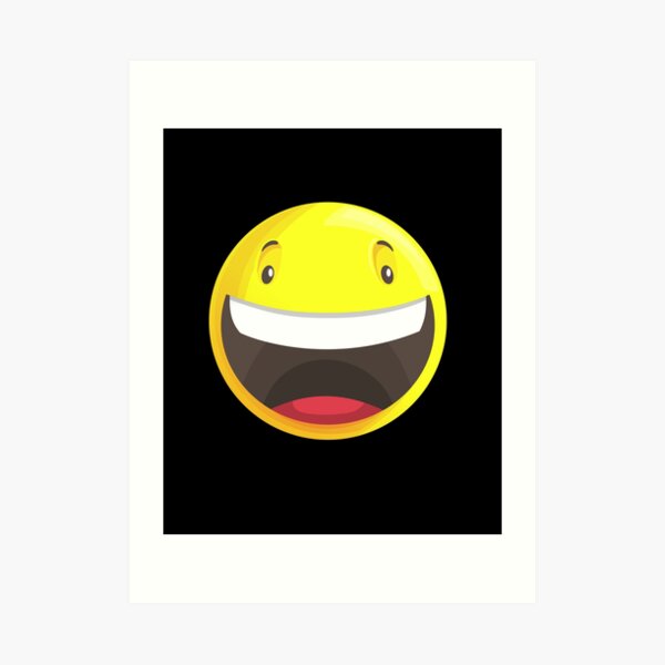 "Happy Smiley Face Emoji" Art Print for Sale by Art-by-Sharel | Redbubble