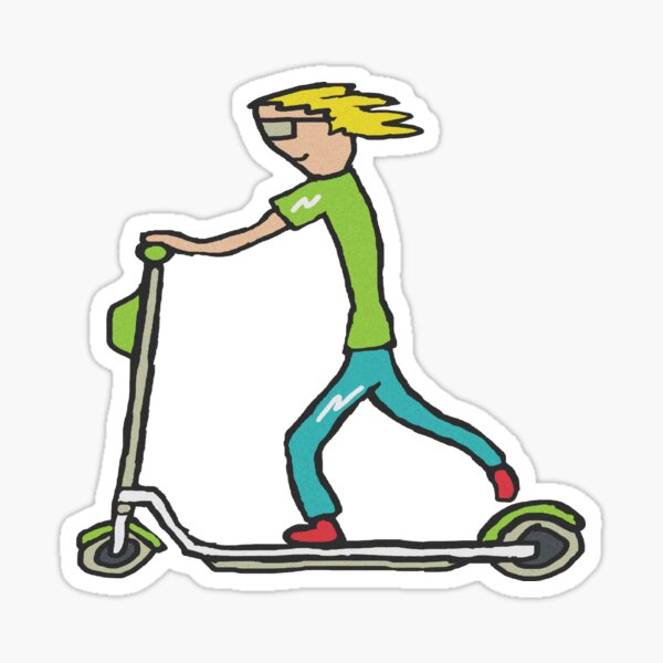 "E-Scooter Electric Scooter" Sticker for Sale by Mark-Ewbie | Redbubble