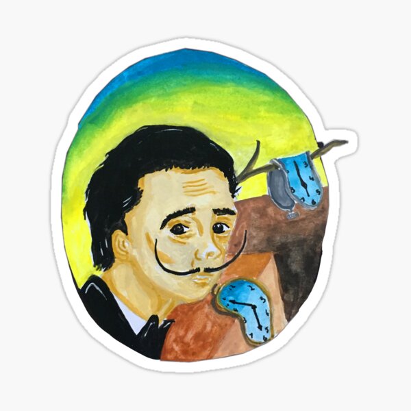 "Dalí and the persistence of memory " Sticker for Sale by Isra91 ...