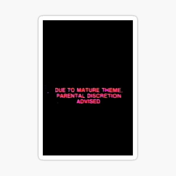 Meme On Mature Content Sticker For Sale By Jjdiylover22 Redbubble