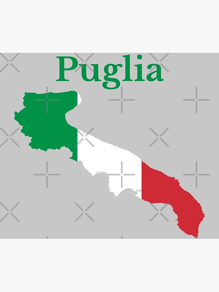 "Apulia Map , Italy, Italian Region." Poster for Sale by marosharaf ...