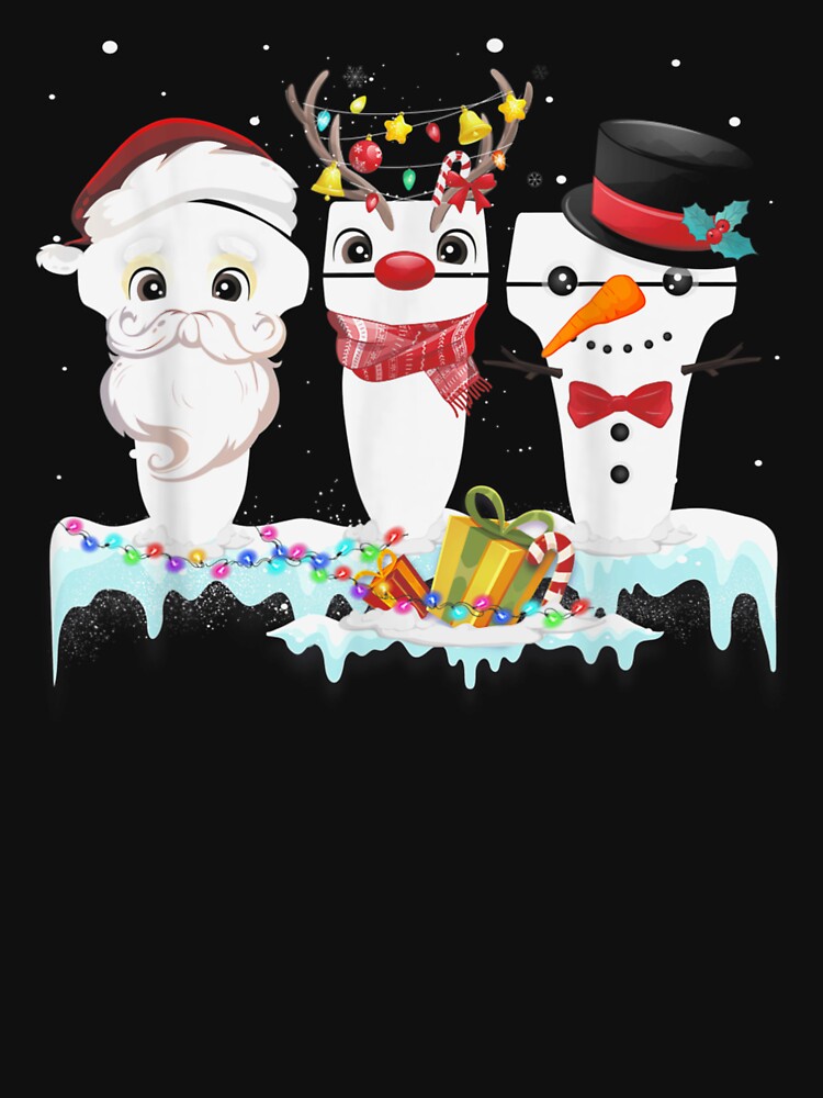 "Sonographer Ultrasound Tech Santa Snowman Christmas" T-shirt by Rolf ...