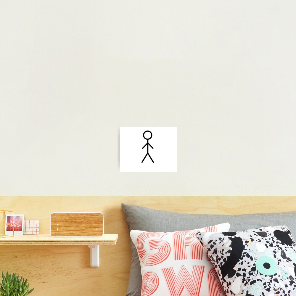 "Faceless Stickman (in Black) - Simple" Poster for Sale by Store Of ...