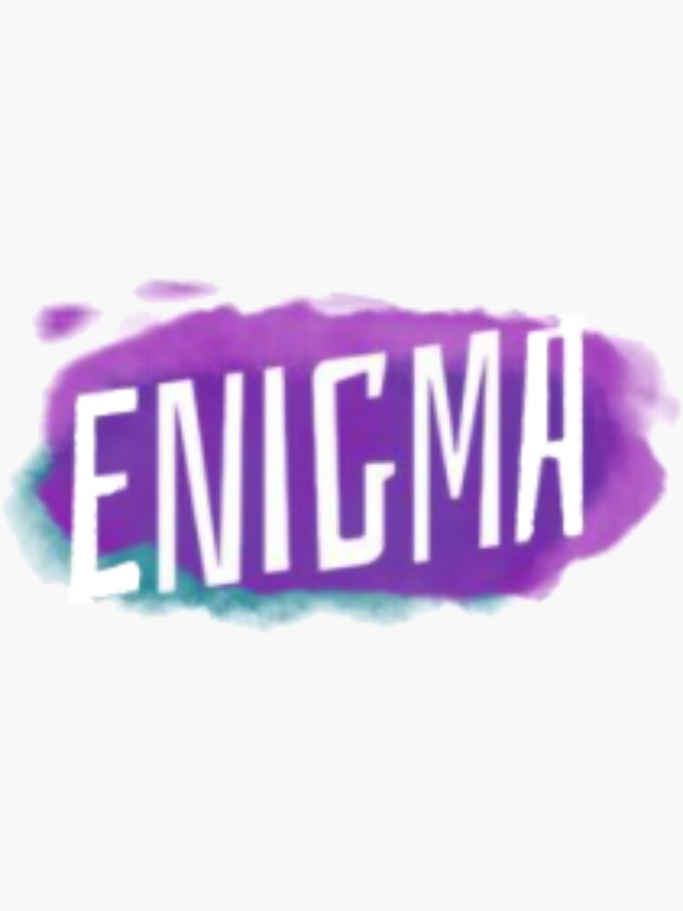 "ENIGMA DESIGN" Sticker for Sale by YOLO-9 | Redbubble