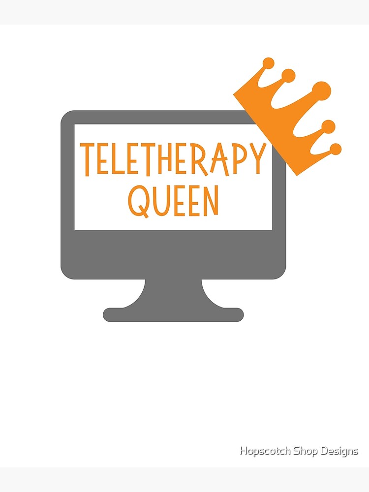 "Funny Teletherapy Design for Virtual Therapists" Poster for Sale by ...