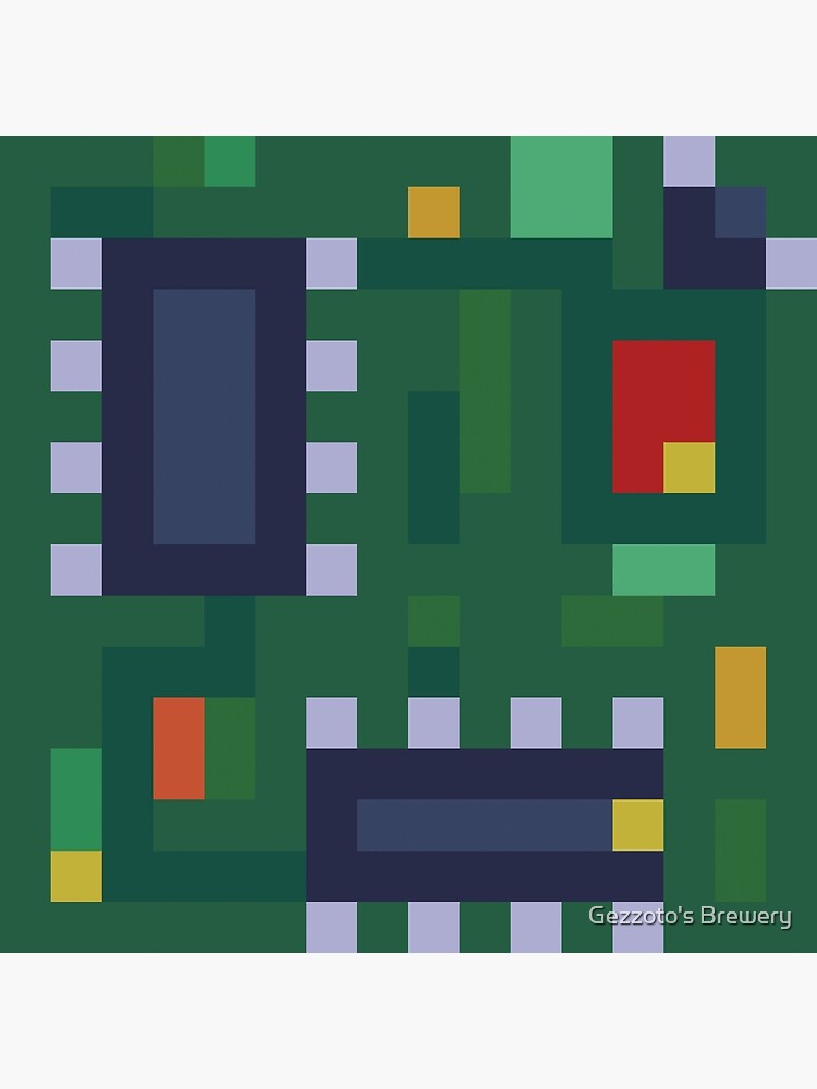 "Computer Chip Pixel Art" Poster for Sale by gezzoto | Redbubble