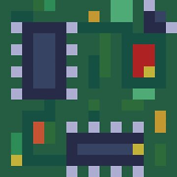"Computer Chip Pixel Art" Poster for Sale by gezzoto | Redbubble