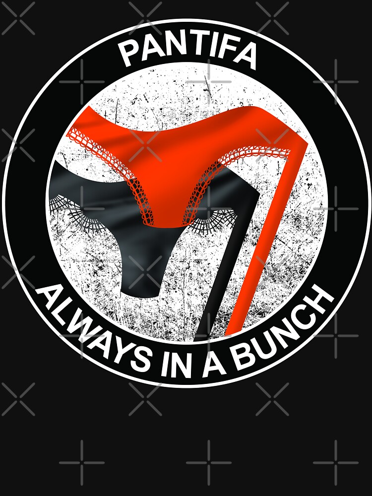 "PANTIFA! Always In A Bunch! Anti-Antifa Flag" T-shirt for Sale by Just ...
