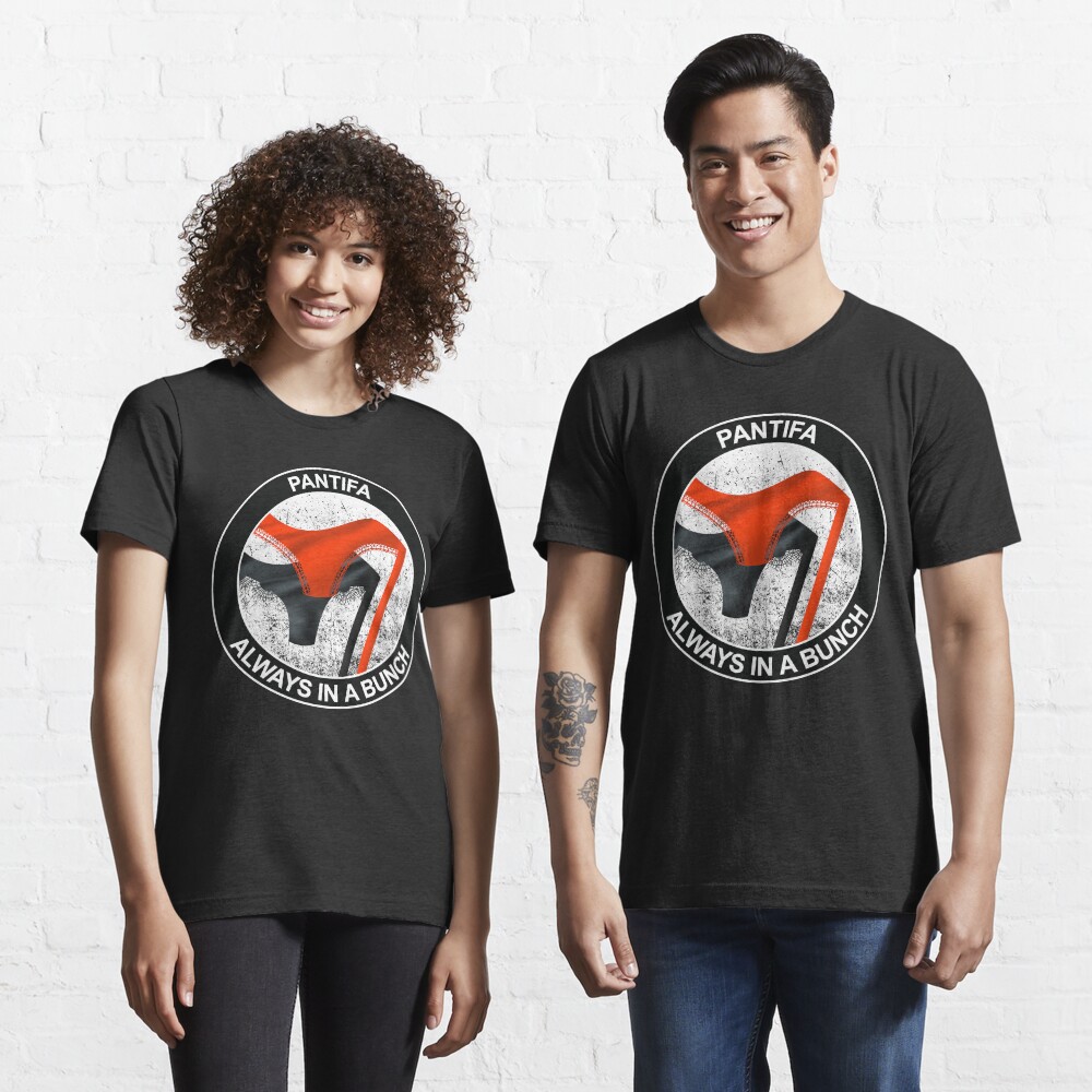 "PANTIFA! Always In A Bunch! Anti-Antifa Flag" T-shirt for Sale by Just ...