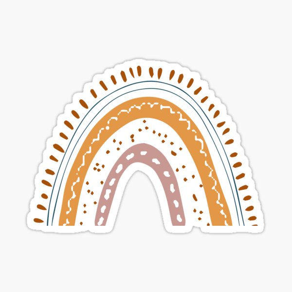 "Boho Rainbow" Sticker by anabellstar | Redbubble