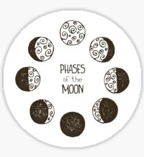 Phases of the Moon: Stickers | Redbubble