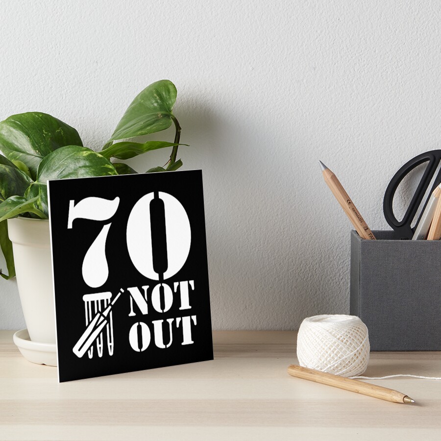 "70 NOT OUT CRICKET DESIGN" Poster for Sale by PoshJocks | Redbubble