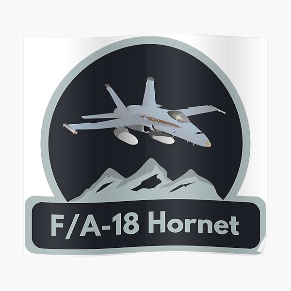 "American F/A-18 Jet Fighter" Poster for Sale by NorseTech | Redbubble