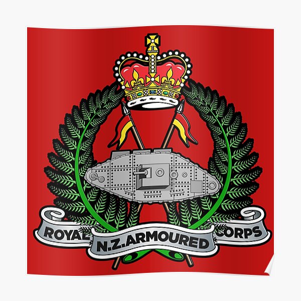 "ROYAL NEW ZEALAND ARMOURED CORPS" Poster by WOOFANG | Redbubble