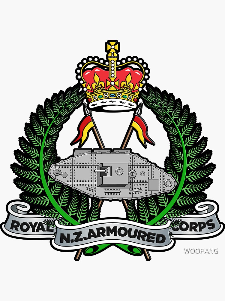 "ROYAL NEW ZEALAND ARMOURED CORPS" Sticker for Sale by WOOFANG | Redbubble