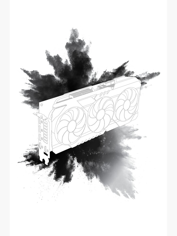 "RTX 3080 Graphics Card Design" Poster for Sale by designermiket ...