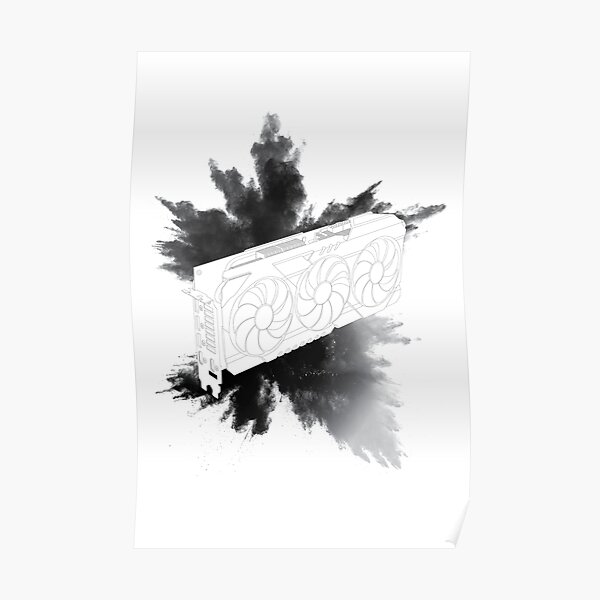 "RTX 3080 Graphics Card Design" Poster for Sale by designermiket ...