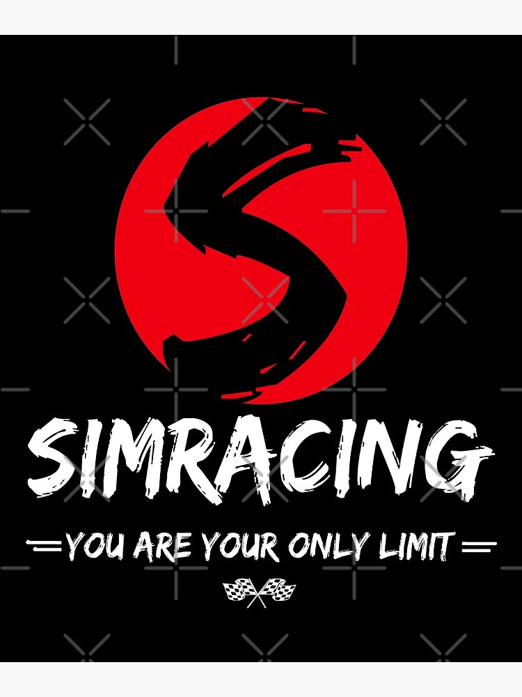 "Simracing Fan Design - eSports Race Design Racer T-Shirt" Poster by ...