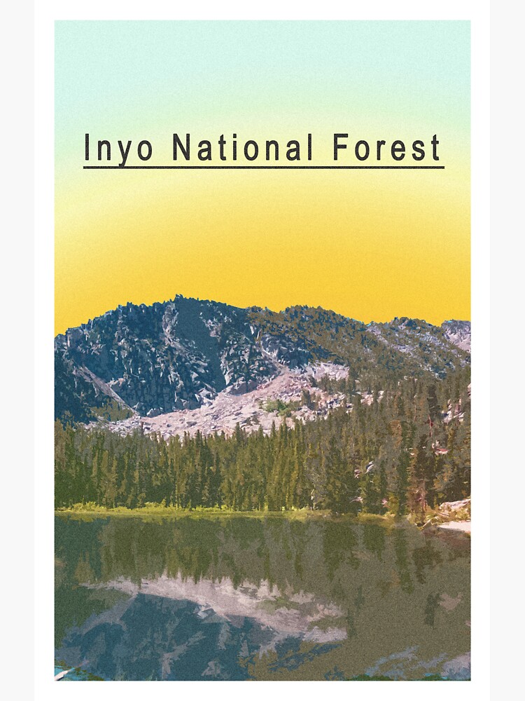 "Inyo National Forest Commemorative Artwork" Sticker for Sale by ...