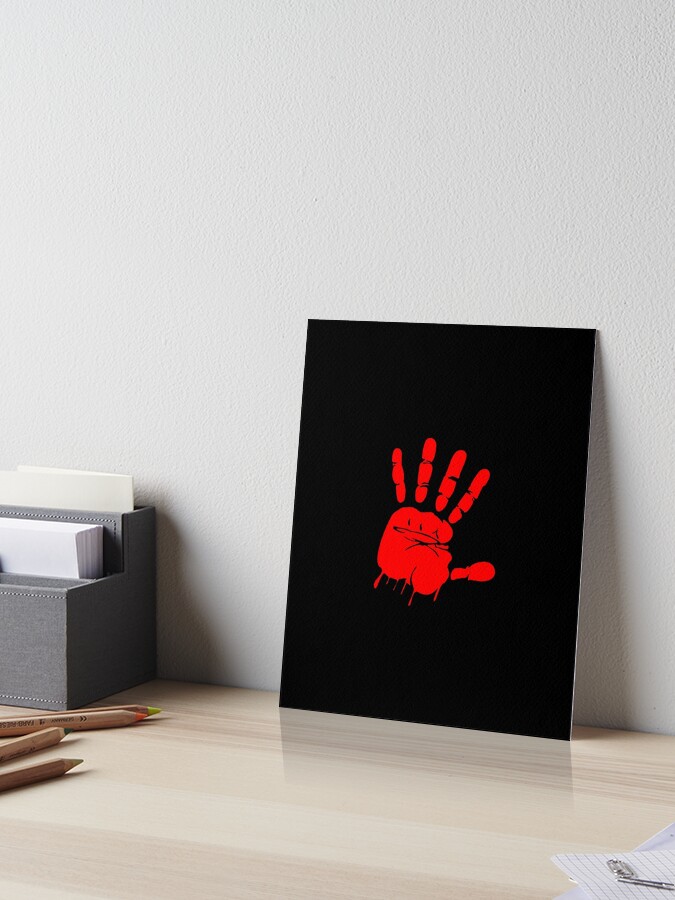 "MMIW - missing murdered indigenous women - Red hand dripping blood ...