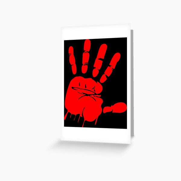 "MMIW - missing murdered indigenous women - Red hand dripping blood ...