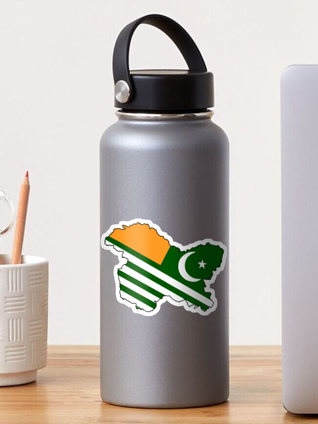 "Kashmir map and flag sticker" Sticker for Sale by zeyzeybaby | Redbubble