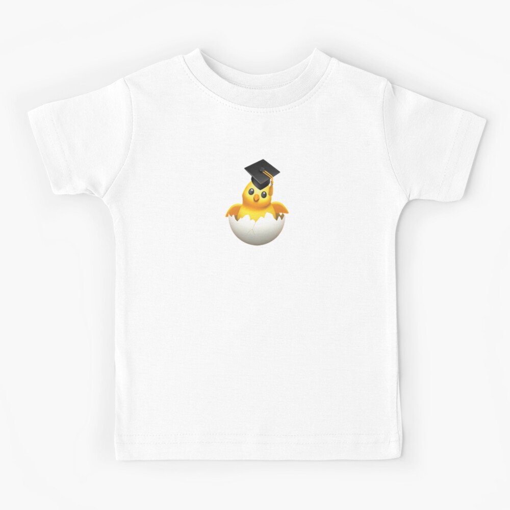 "Graduation Emoji – Hatching Chick Face" Kids T-Shirt by hannahjpy ...