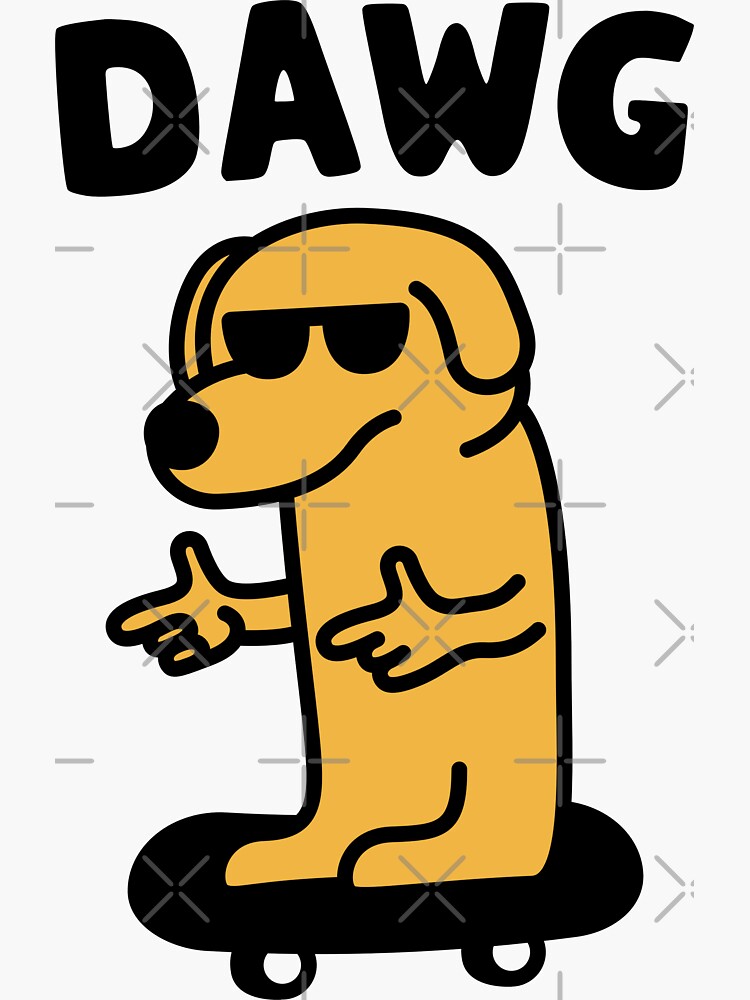 "Cool Dog Dawg " Sticker for Sale by hadicazvysavaca | Redbubble