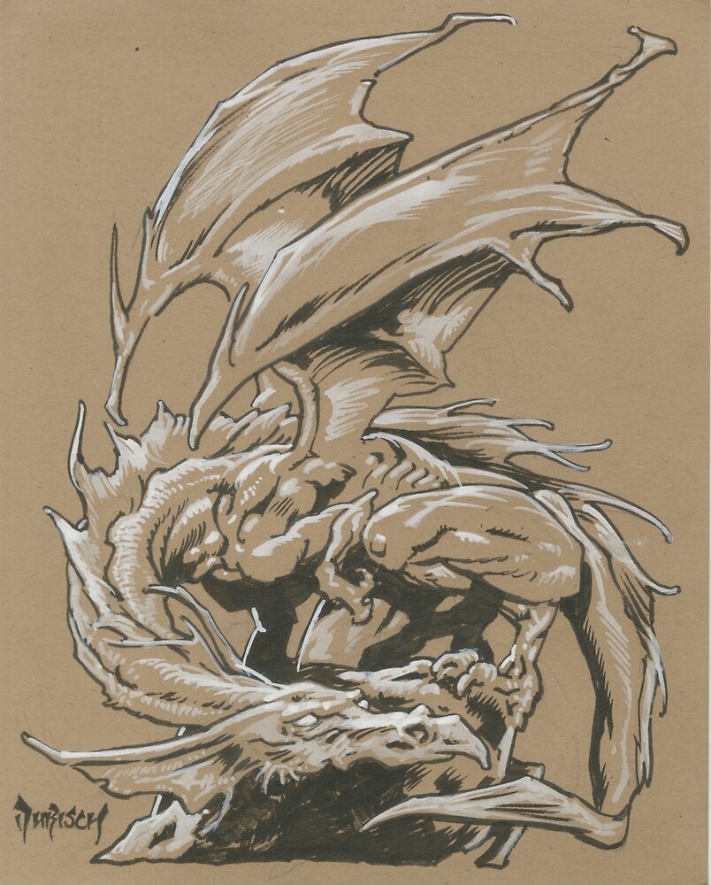 "Dragon Classic" by MikeDubischArt | Redbubble