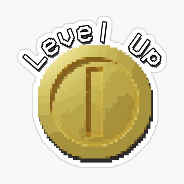 "Level Up" Sticker by SeventK | Redbubble