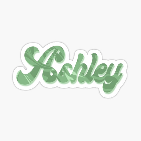 "Ashley" Sticker for Sale by AnimalsAndStuff | Redbubble