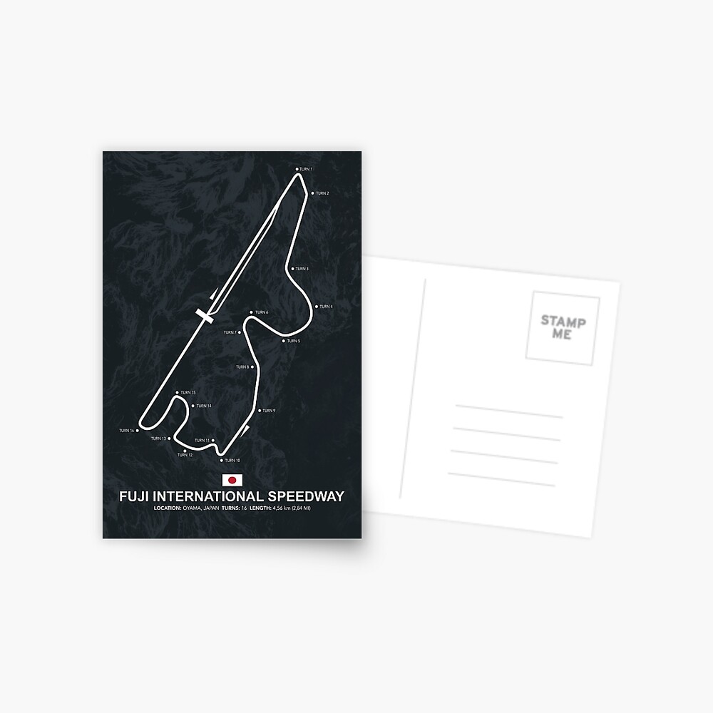 "Fuji International Speedway - Racetrack Map" Poster by Mapstars ...