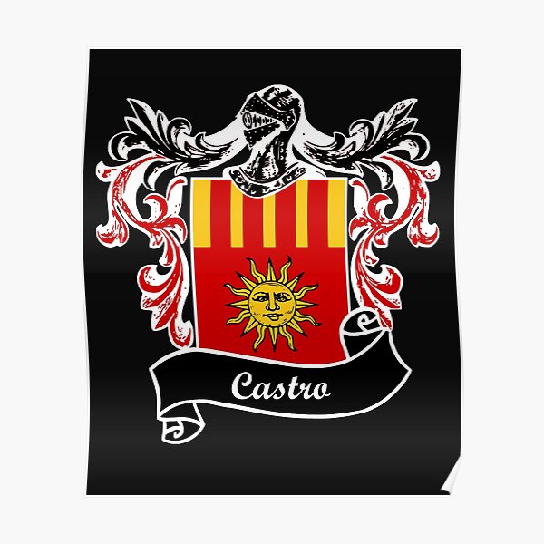 Póster «Escudo de armas de Castro» de ljrigby | Redbubble