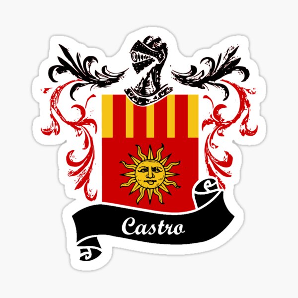 Pegatina «Escudo de armas de Castro» de ljrigby | Redbubble