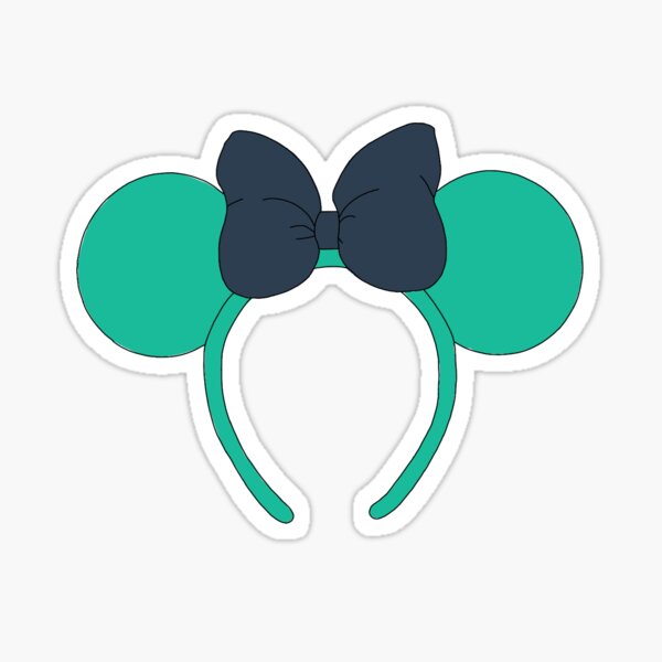 "Navy and green mouse ears " Sticker for Sale by toriyoung20 | Redbubble