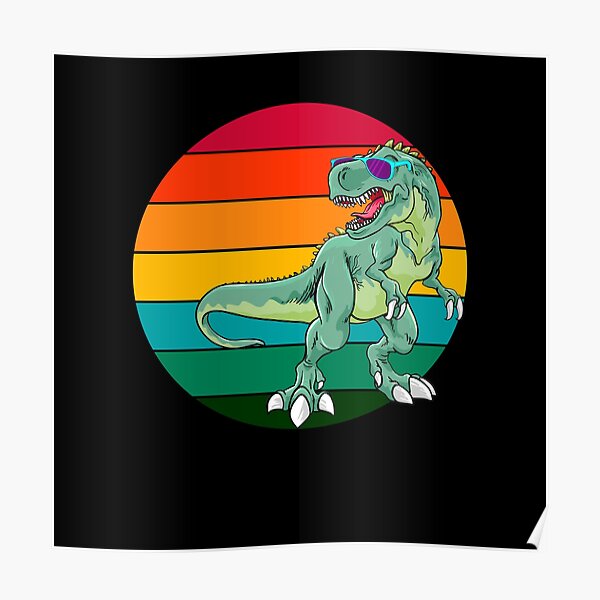 "retrosaurus" Poster by Jungleboy815 | Redbubble