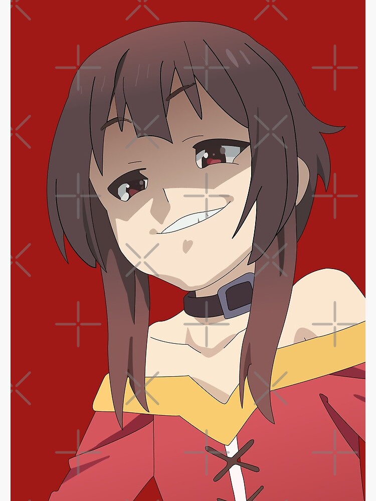 "Konosuba Megumin Smug Face" Spiral Notebook by VivaLaAnime | Redbubble