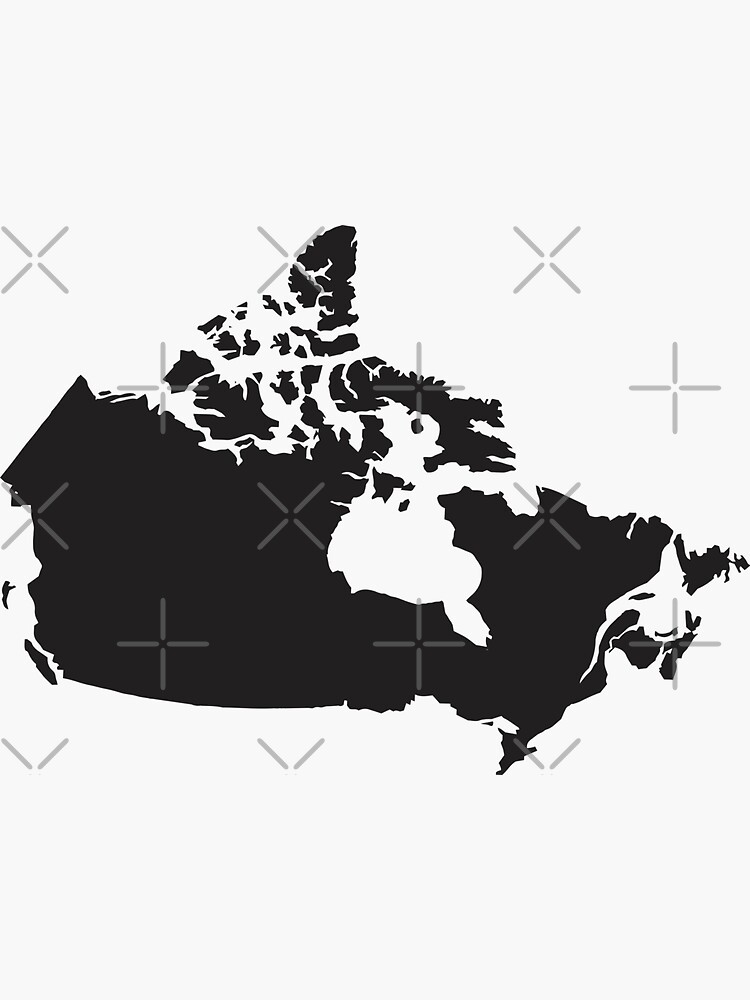 "canada map" Sticker for Sale by kim tang | Redbubble