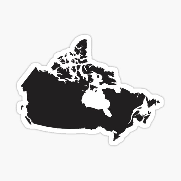 "canada map" Sticker for Sale by kim tang | Redbubble