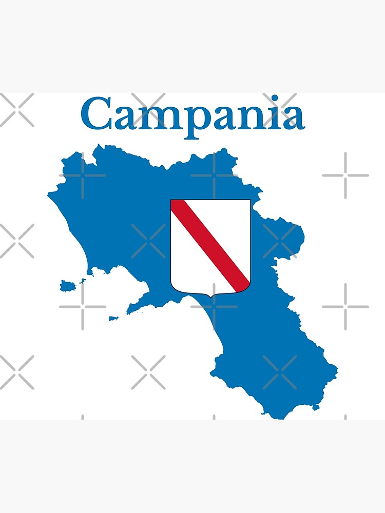 "Campania Map Flag, Italy, Italian Region." Poster by marosharaf ...