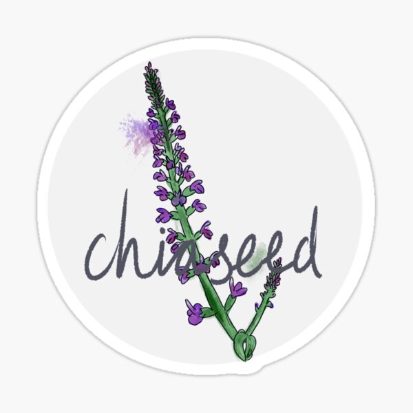 "Chia Seed Label" Sticker for Sale by PetraPlusArt | Redbubble