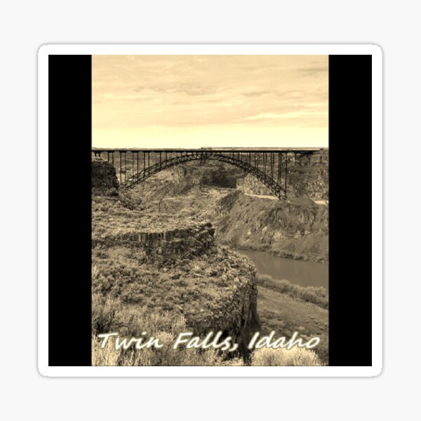 "Perrine Bridge in Twin Falls Idaho" Sticker for Sale by 77Lance ...