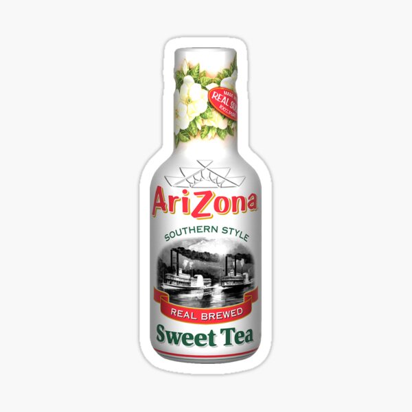 "ARIZONA ICED TEA WHITE" Sticker for Sale by Stephanizzle | Redbubble